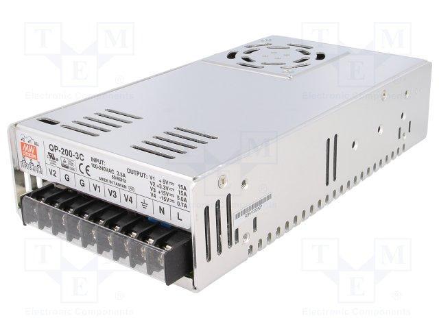 QP-200-3D MEAN WELL | POWER SUPPLY – ADVICE.CO.IL